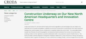 Case Study | Croda relocates their US Headquarters | The Garibaldi Group